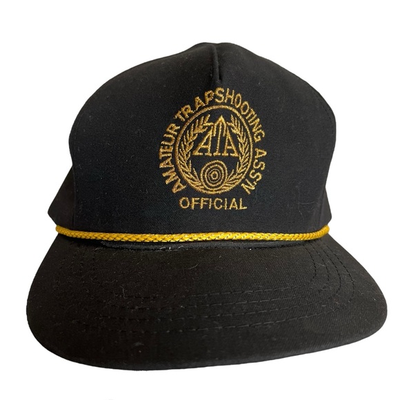 cali fame | Accessories | Vtg Cali Fame Black Baseball Hat Cap Gold Ata ...